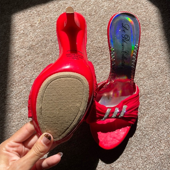 De Blossom Collection | Shoes | Vintage Red Heels With Diamond ...